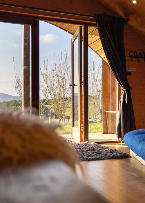 Mulberry Cabin is a wooden log accommodation for families and groups